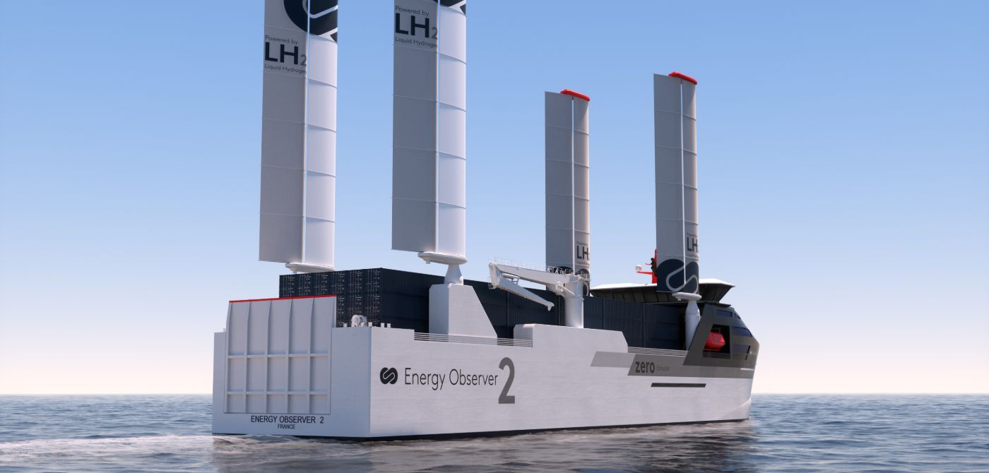 Zero-emission Energy Observer 2 cargo ship concept unveiled | Electric ...
