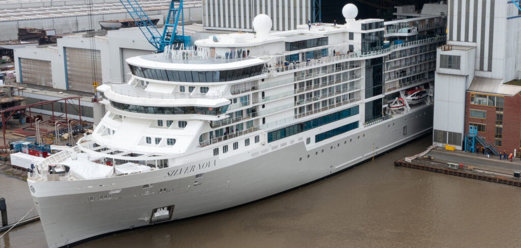 LNG-powered Silver Nova cruise vessel floats out at Meyer Werft shipyard | Electric Hybrid ...