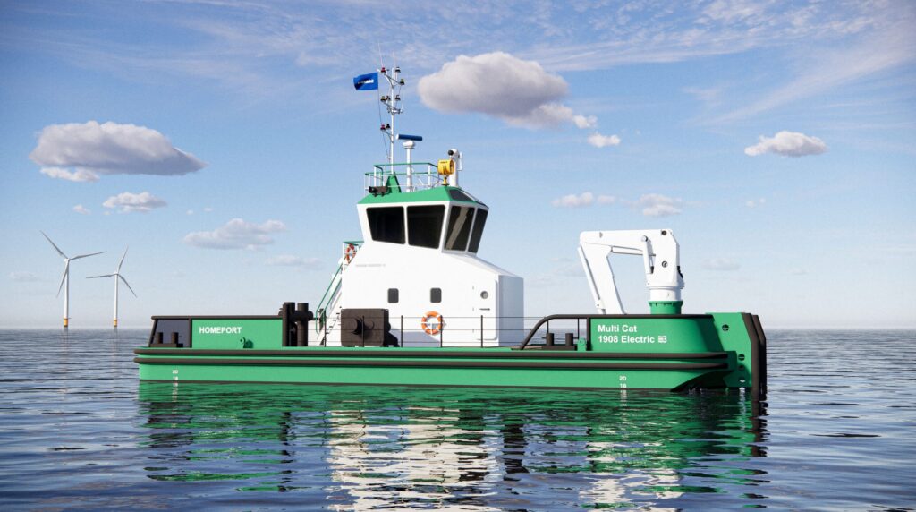Damen Multi Cat 1908 Electric to feature EST-Floattech Octopus battery ...